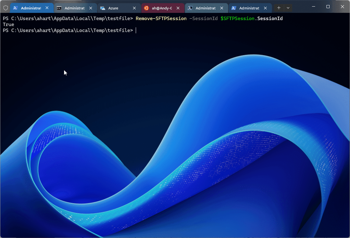 Use SFTP with Powershell - Hybrid Infrastructure and Cloud Architecture